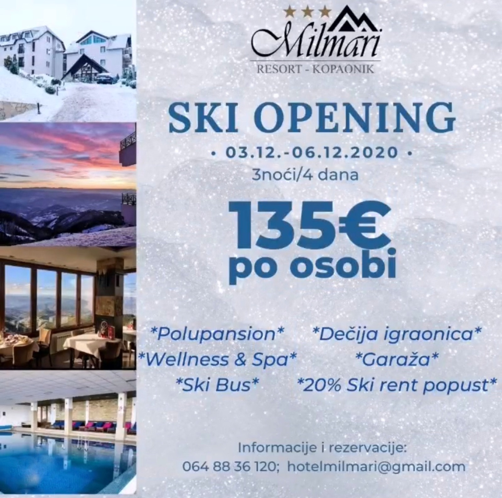 Kopaonik - infoKOP - Ski opening: "Milmari Resort"